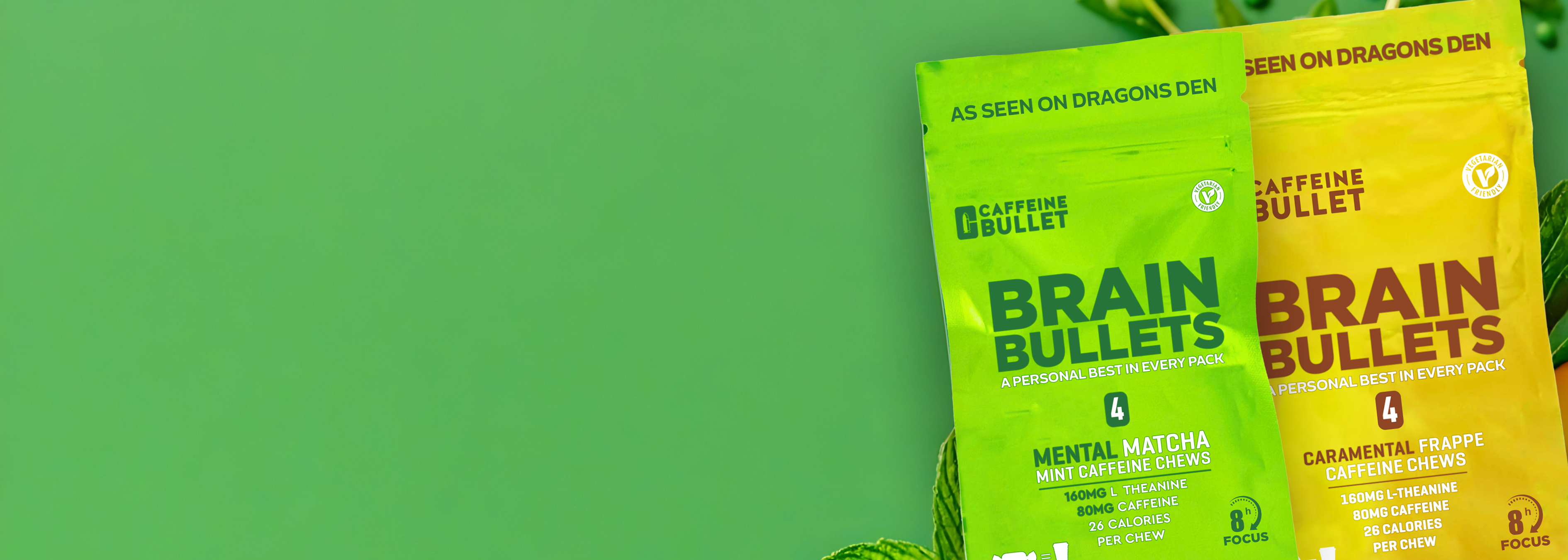 Brain Bullet - 160mg of L-theanine & 80mg of Caffeine – Performance Bullet