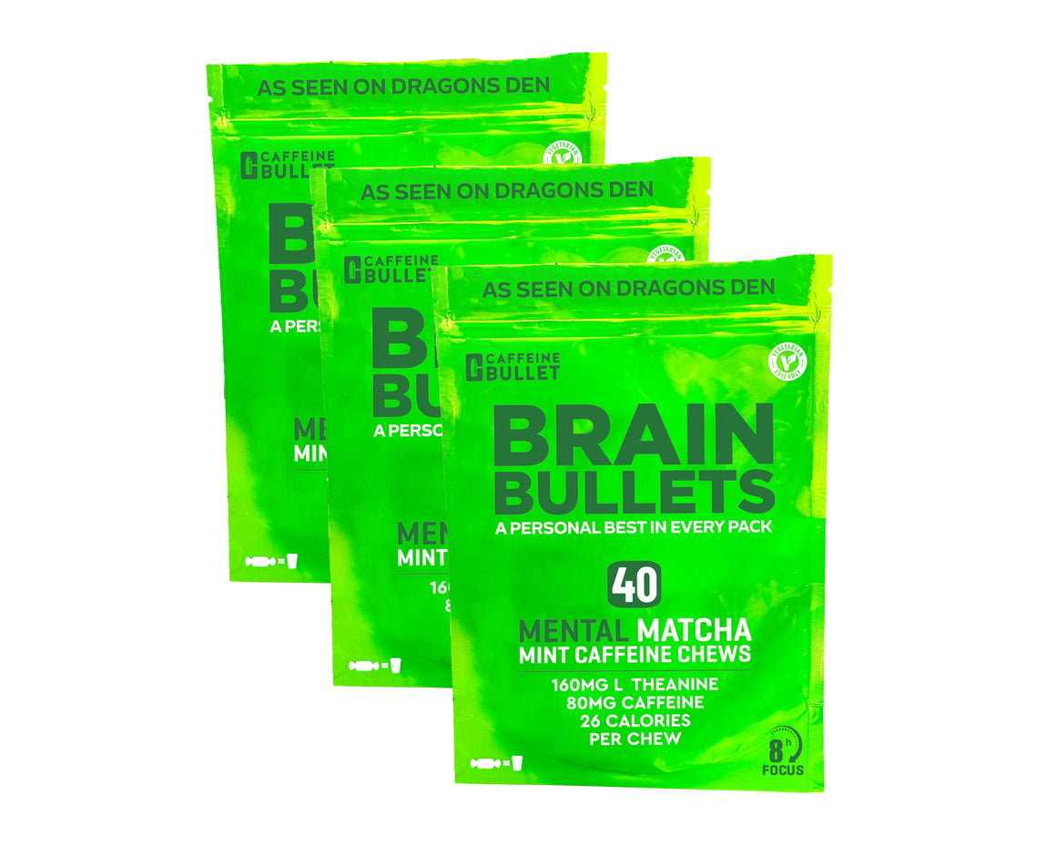 Mental Mint Matcha Brain Bullet Focus Chews – Performance Bullet